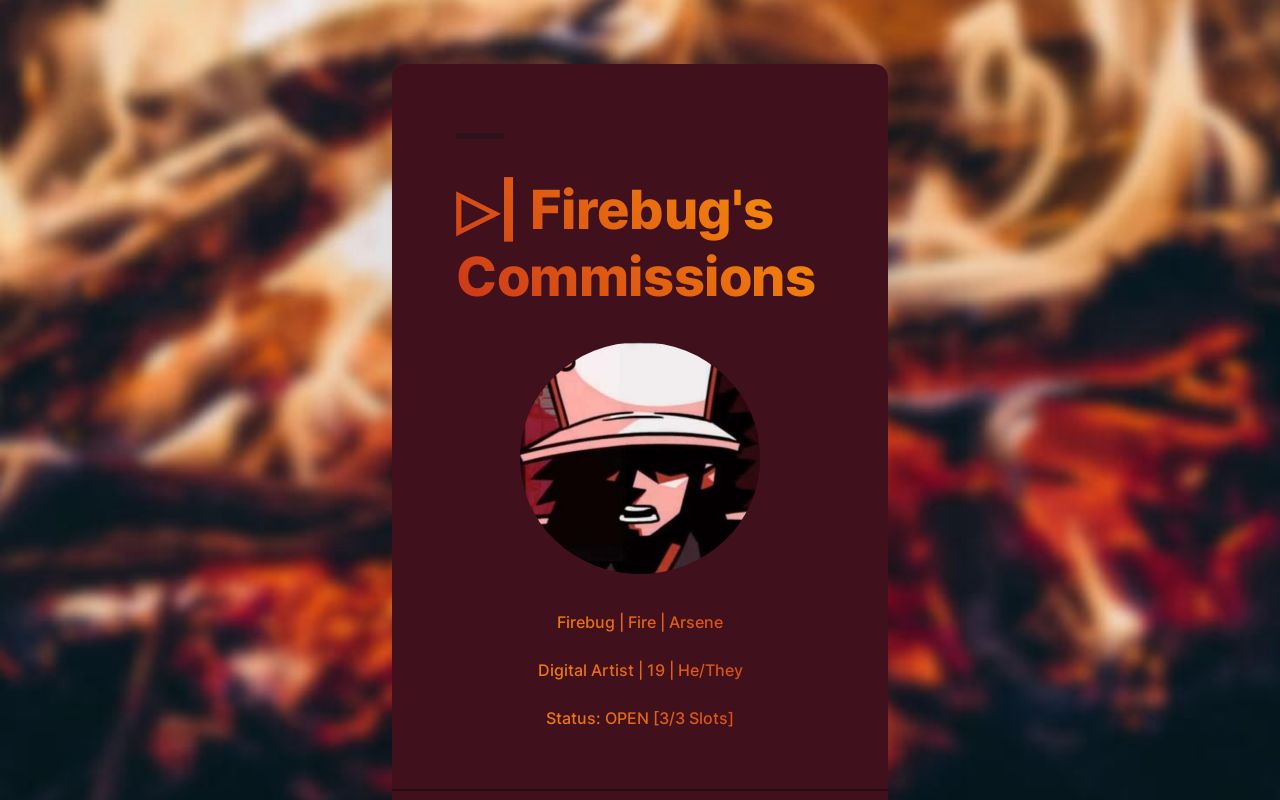 Firebug's Commissions